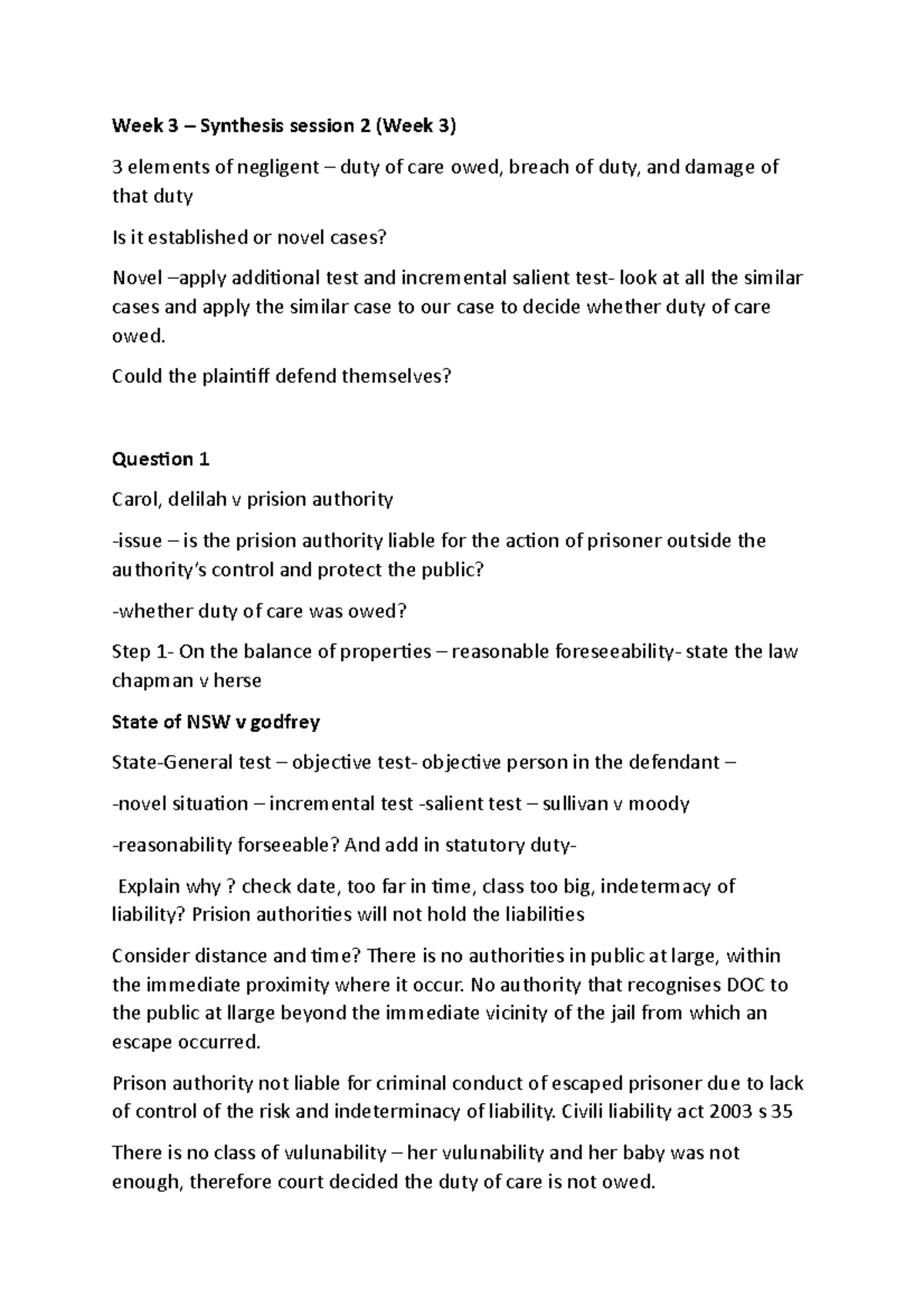 LA2020- synthesis session 2 - week 3 - Week 3 – Synthesis session 2 ...