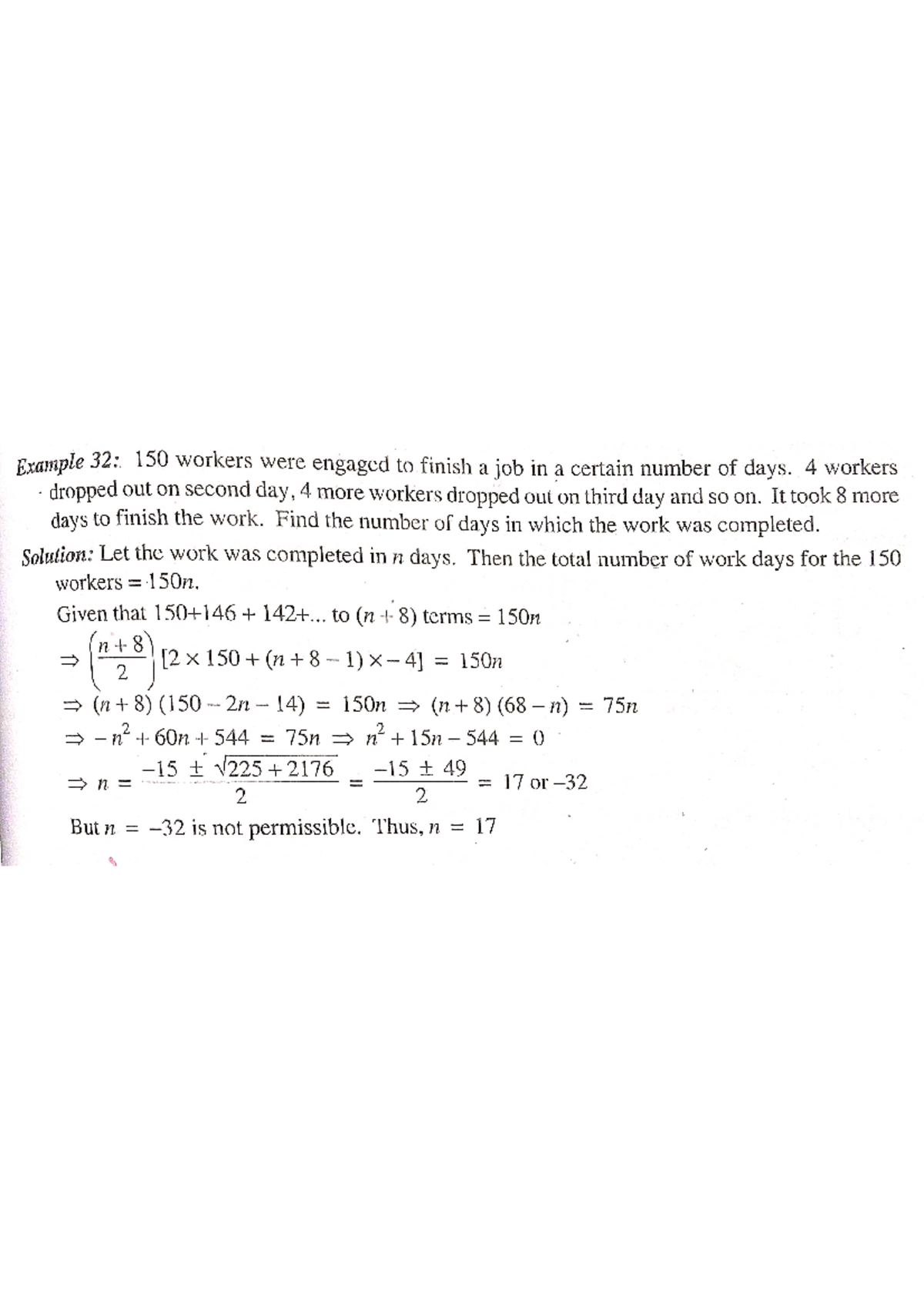 Arithmetic Progression 1 - Bsc maths - Studocu