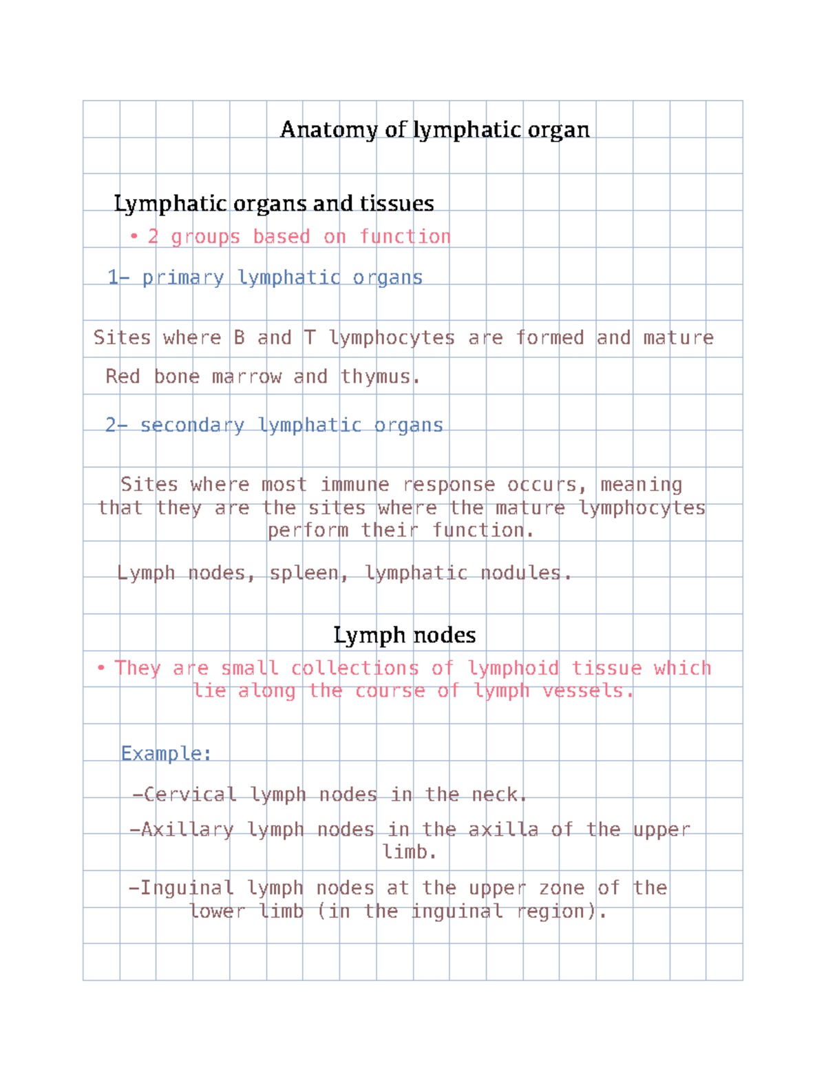 Anatomy of lymphatic organ - Anatomy of lymphatic organ Sites where B ...