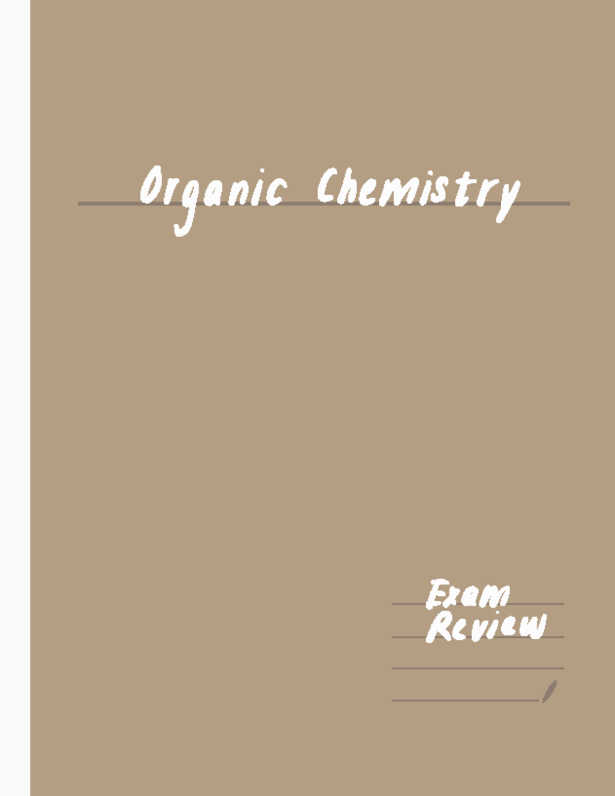 Chem Exam Review - notes - Organic Chemistry Exam Review which of the ...