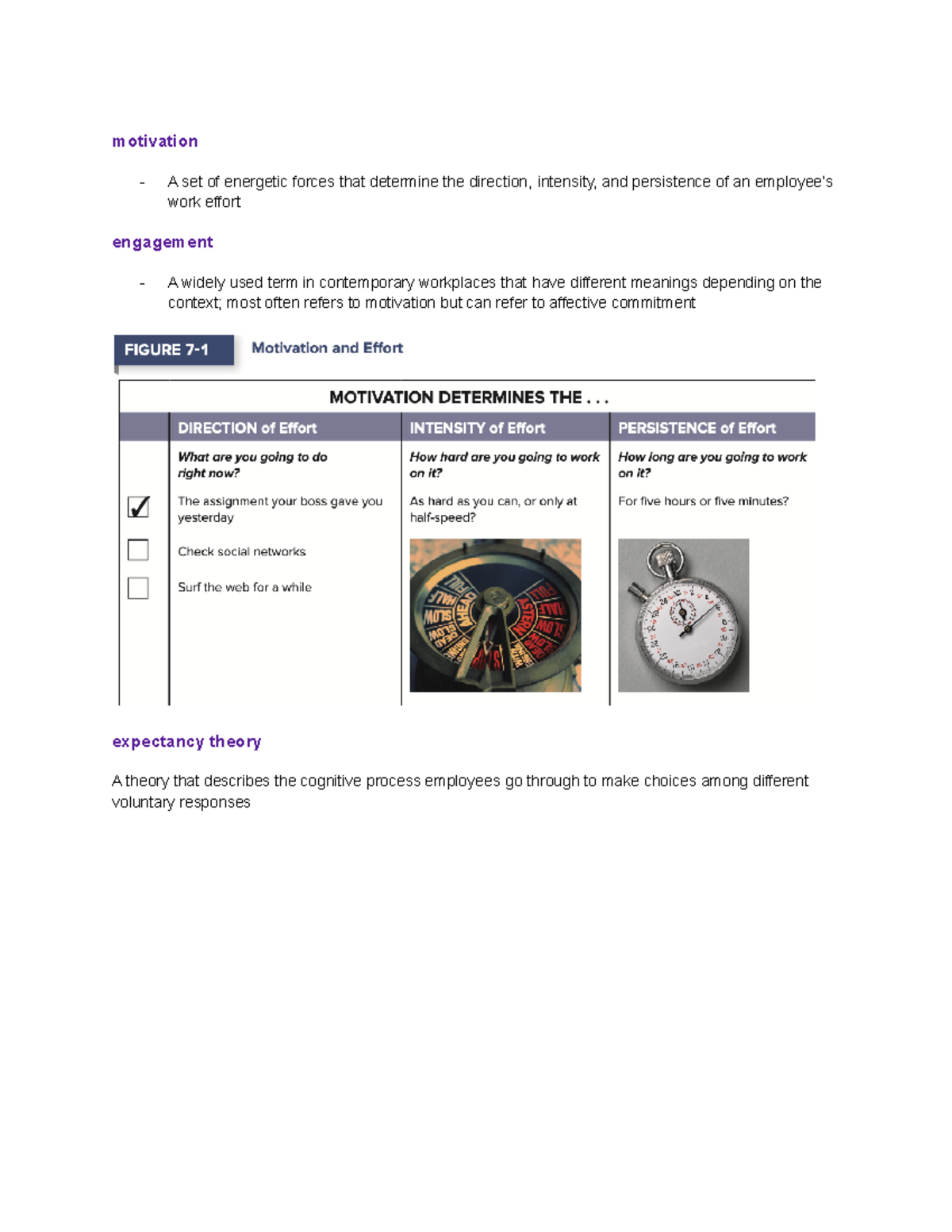 ADMS2400 - CHAPTER 7 LECTURE NOTES FOR STUDY - motivation A set of ...