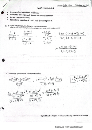 MATH 2412 Lab 1 Practice Questions 2of3 - MATH 2412 – Lab 1 Practice ...