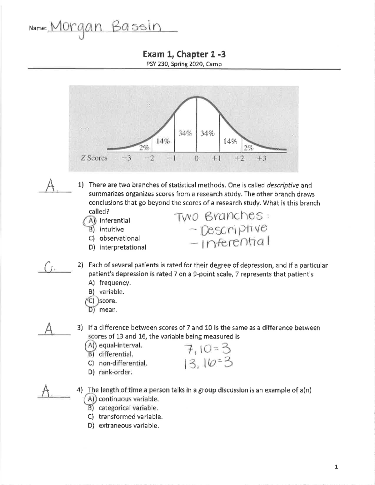 Annotated-Exam%201%20-%20Morgan%20Bassin - BIO 353 - Studocu