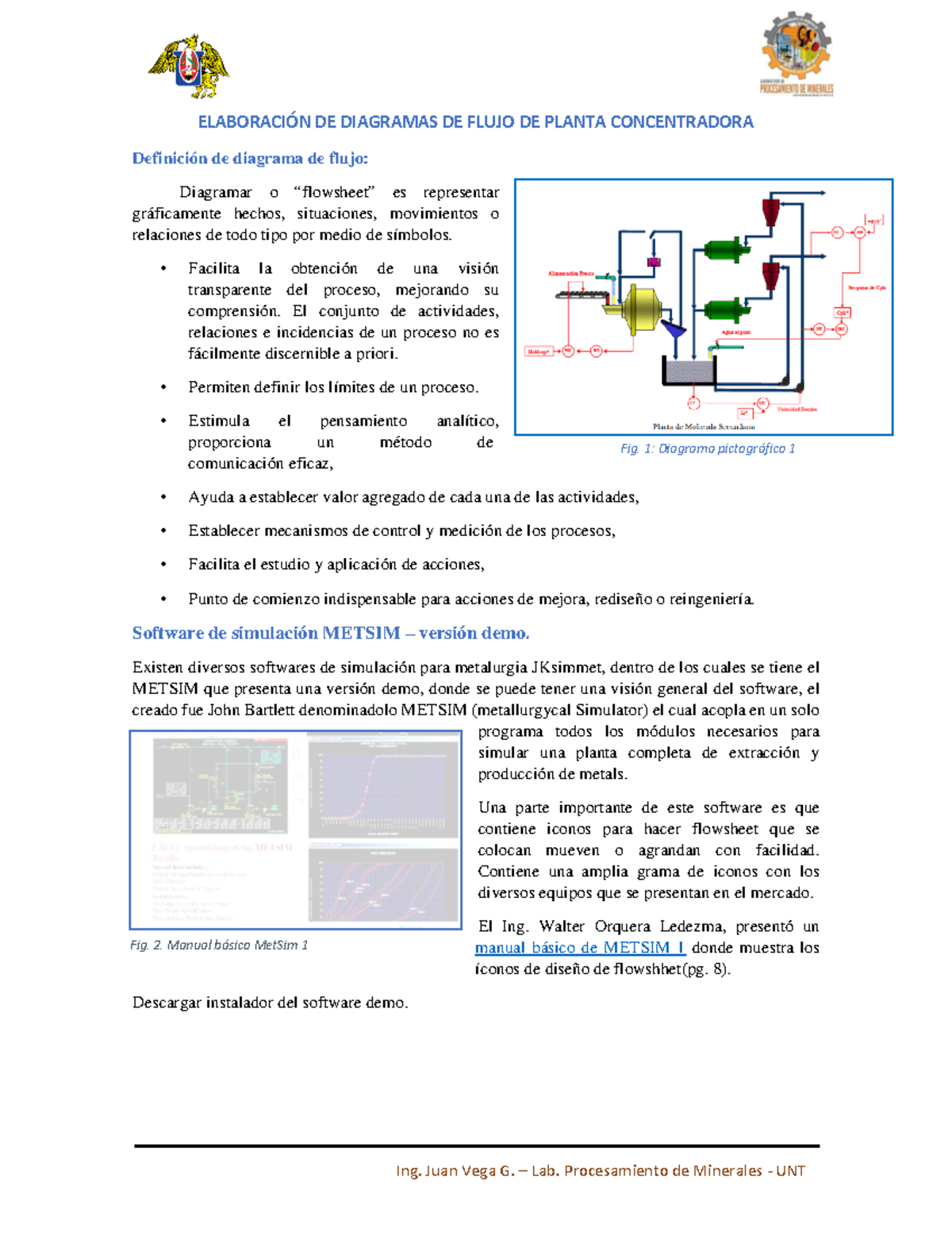 Elaboración DE Diagramas DE Flujo DE Planta Concentradora - Ing. Juan ...