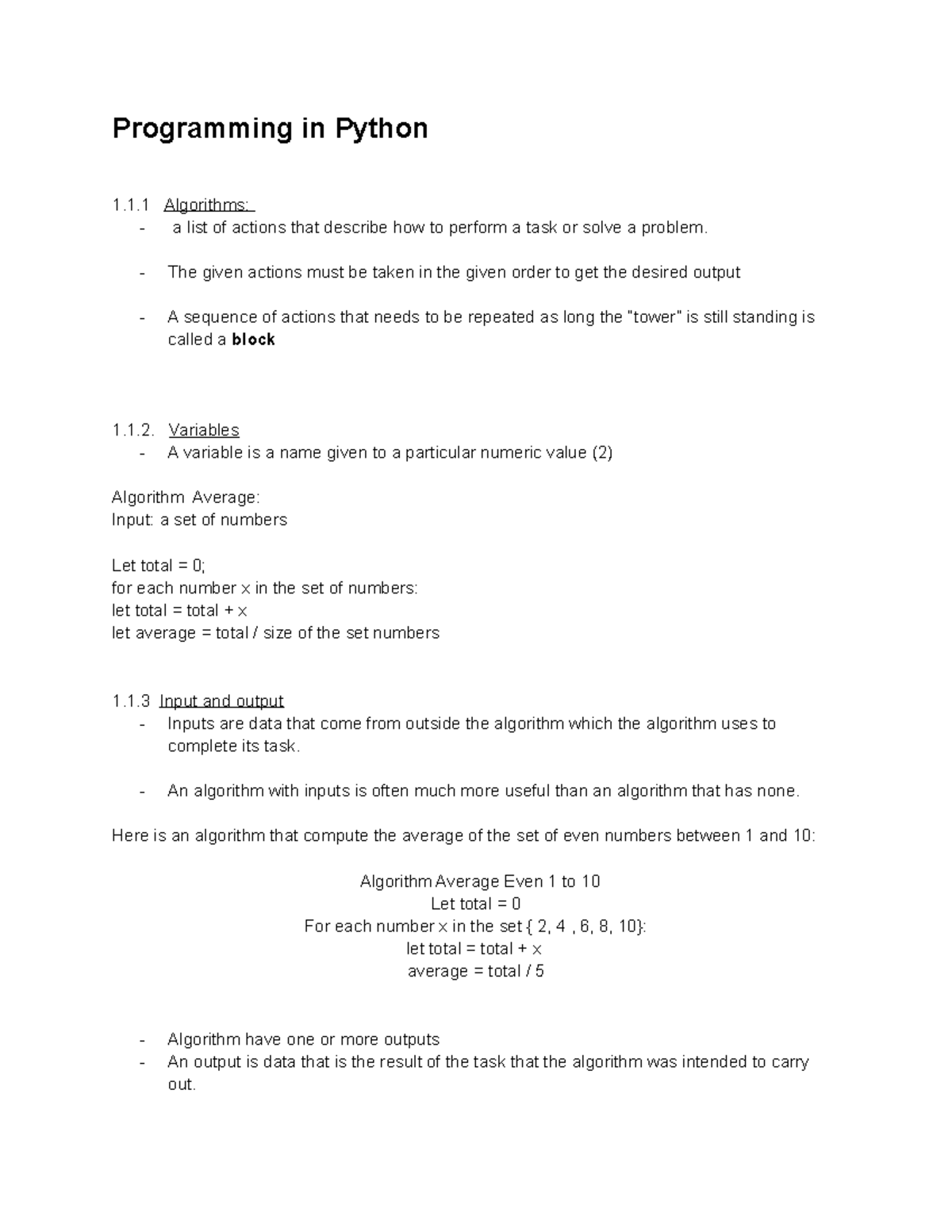 CMPT-141 - Computer science 141 notes from textbook chapter one ...