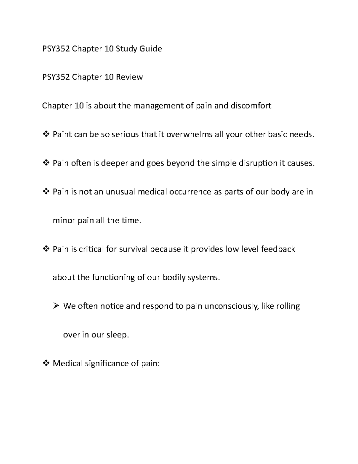 PSY352 Chapter 10 Study Guide - PSY352 Chapter 10 Study Guide PSY352 ...