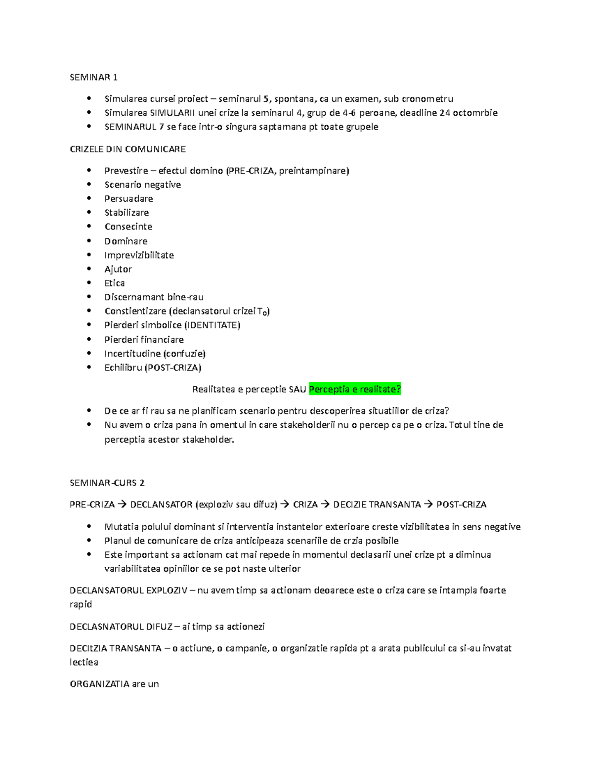 Notite clasa - SEMINAR 1 Simularea cursei proiect – seminarul 5 ...