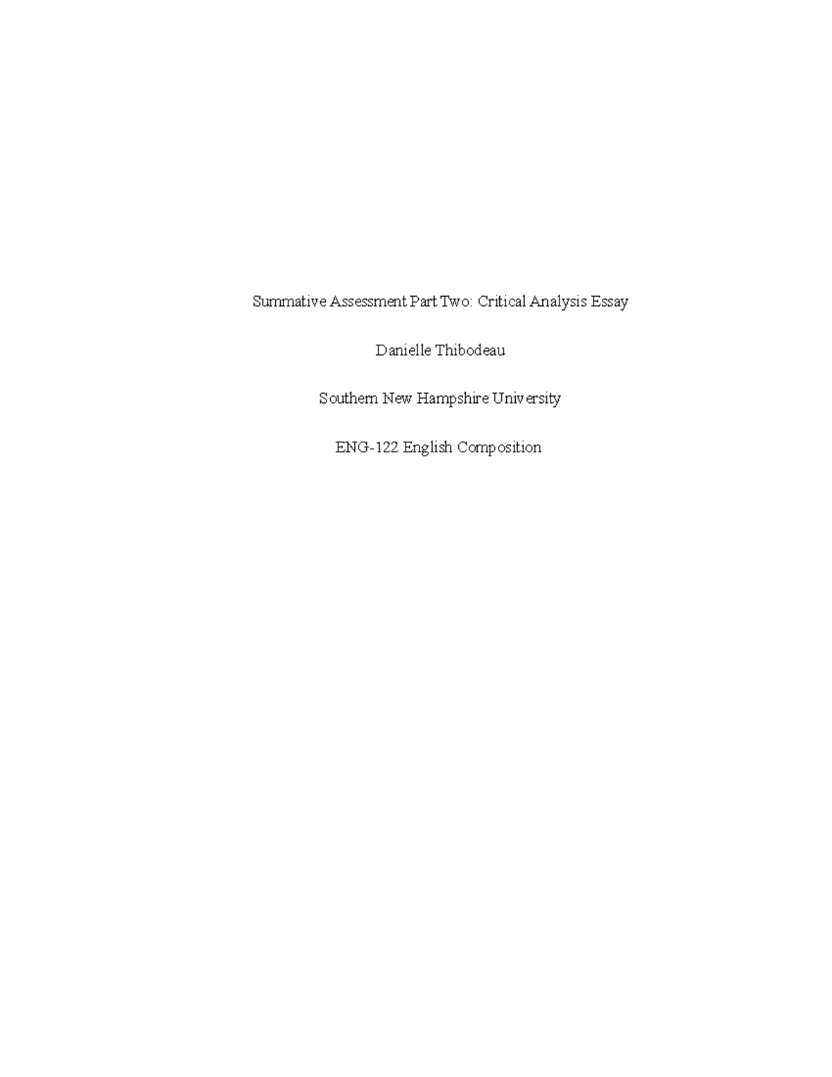 8.4 Summative Assessment Part Two Critical Analysis Essay - Summative ...