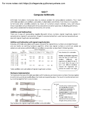 CA-6 - computer architecture notes for bsc csit 3rd sem - Computer ...