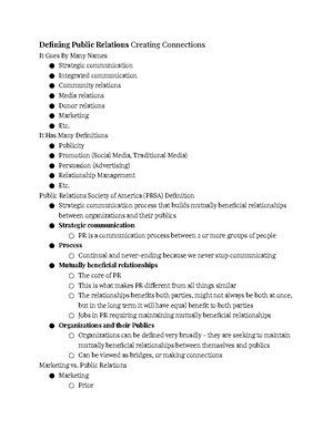 Public Relations Principles Syllabus - Department of Public Relations ...