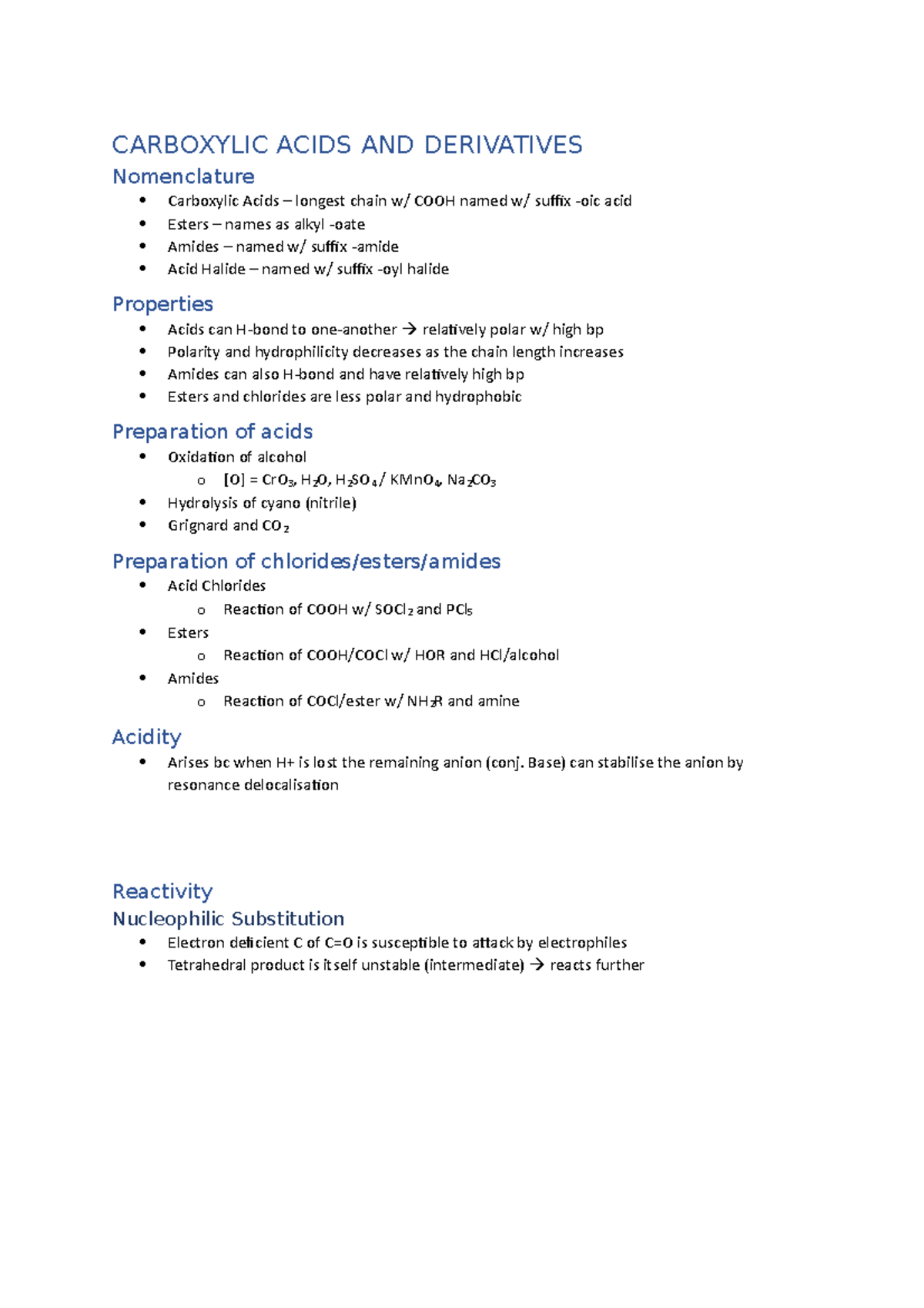 18. LECT16-17 - Carboxylic Acids - CARBOXYLIC ACIDS AND DERIVATIVES ...