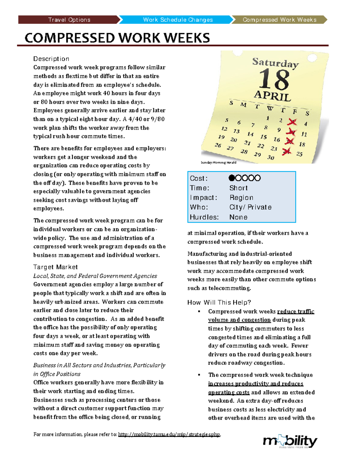 Compressed work weeks 4 pg - For more information, please refer to: - Studocu