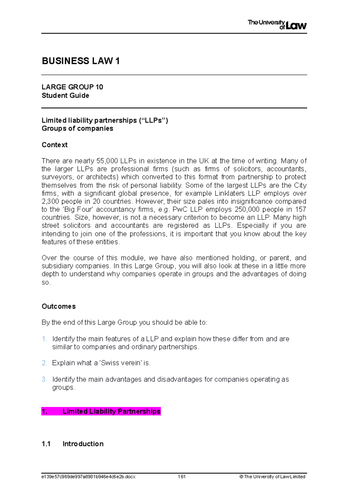 Business Law 1 LG10 - notes - BUSINESS LAW 1 LARGE GROUP 10 Student ...