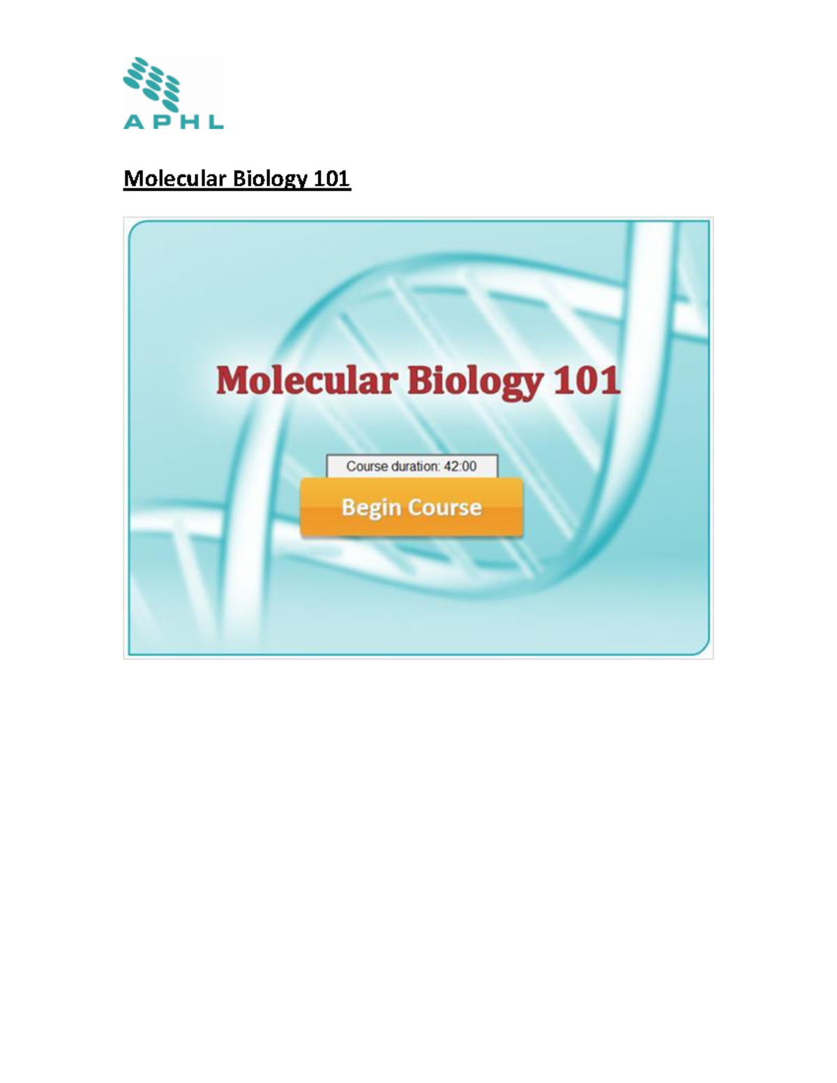Molecular Biology 101-With Notes - Molecular Biology Molecular Biology ...