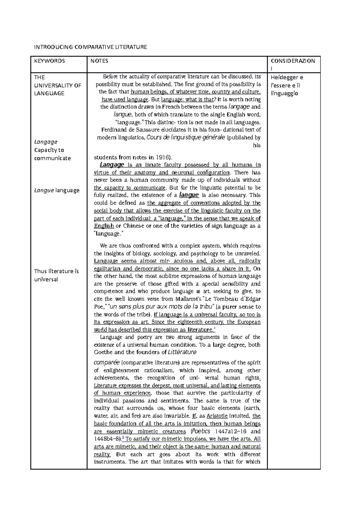 Notes introduction to block 1 - The Iliad - INTRODUCING COMPARATIVE ...