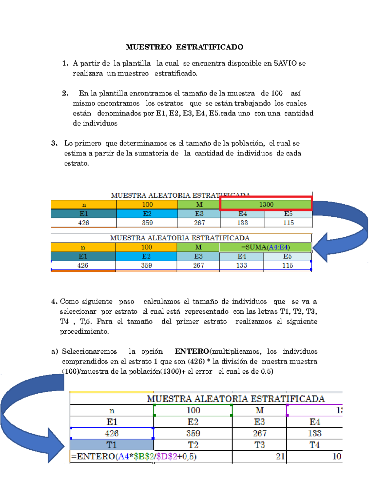 PASO A PASO sobre el Muestreo Estratificado EN Excel, estadística ...