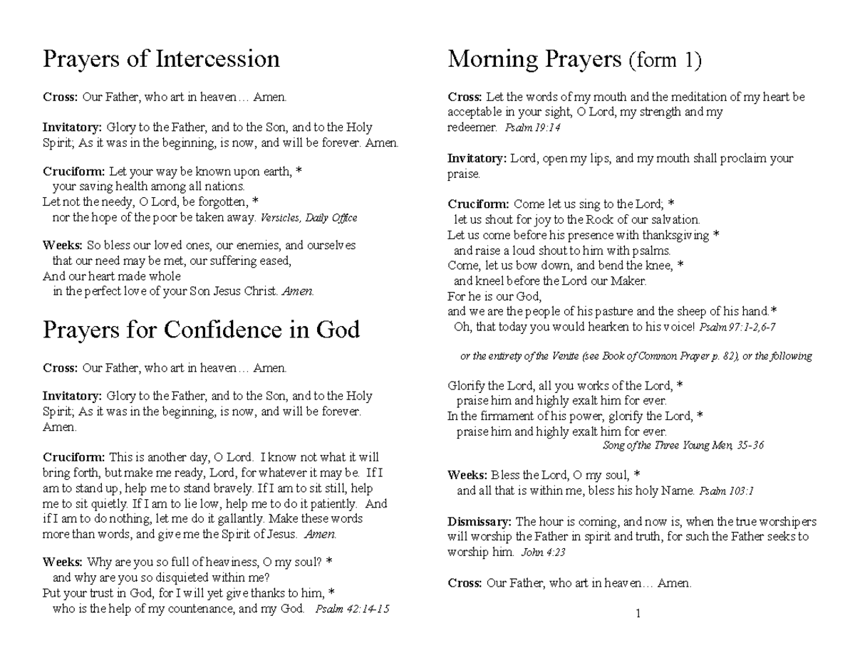 131047193 Anglican Prayer Beads booklet - Prayers of Intercession Cross ...