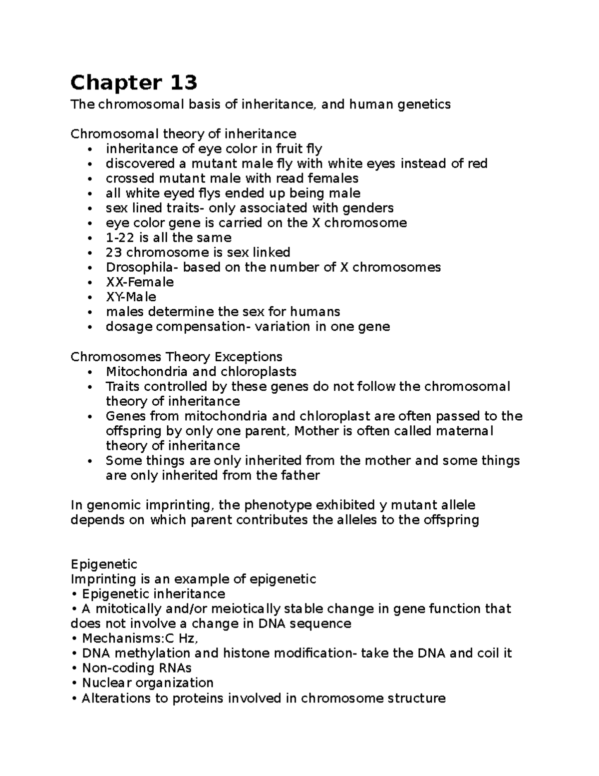 Chapter 13- The chromosomal basis of inheritance - .. Constructing maps ...