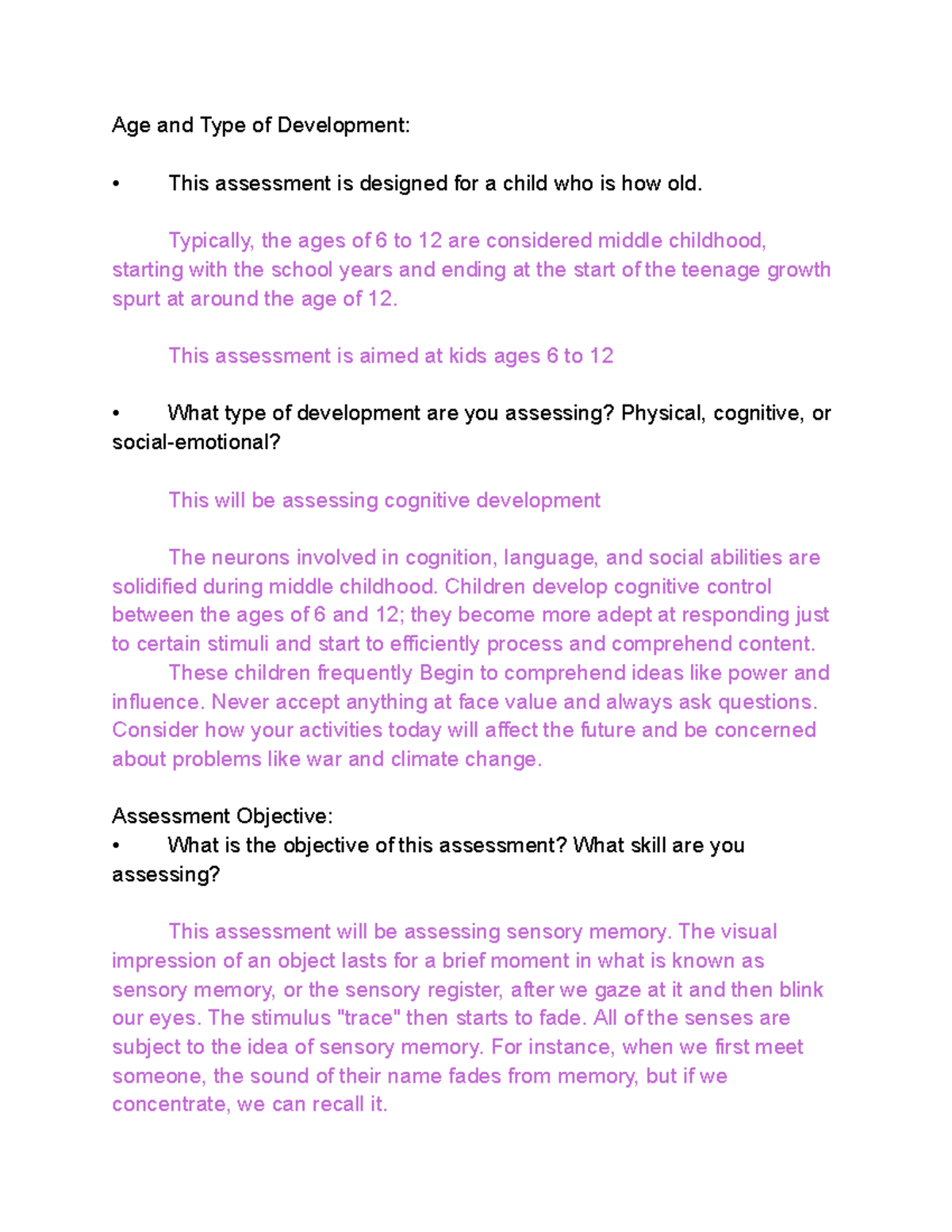 Developmental Assessment 3_ Middle Childhood - Google Docs 2.pdf - Age ...