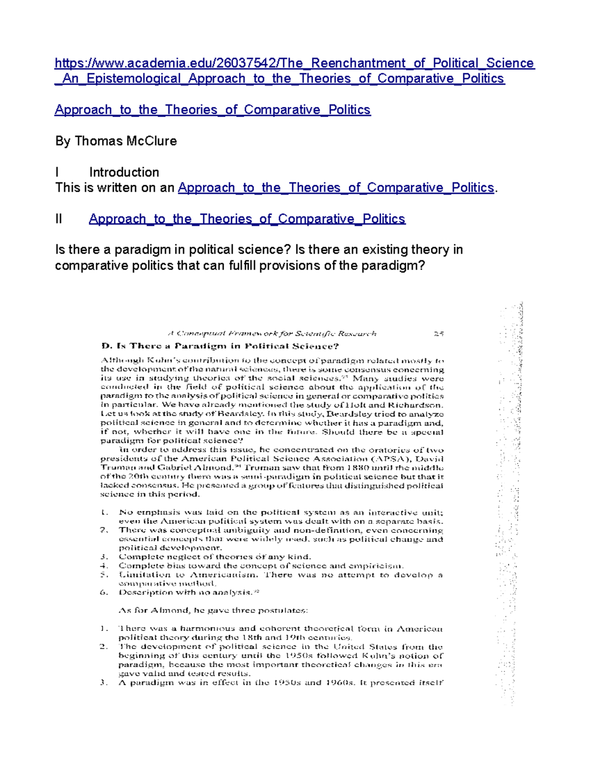 Approach to the Theories of Comparative - academia/26037542/The ...