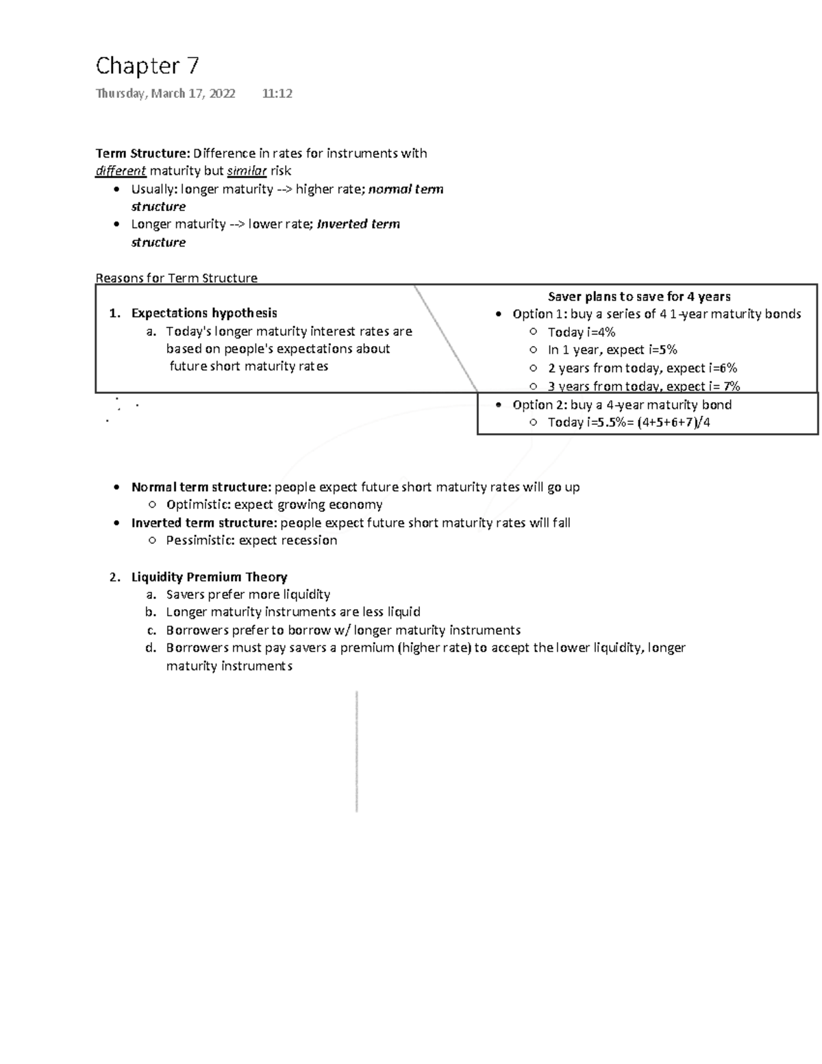 Econ Ch. 7 - Chapter 7 notes for Dr. David Bowes' Econ 333 class ...