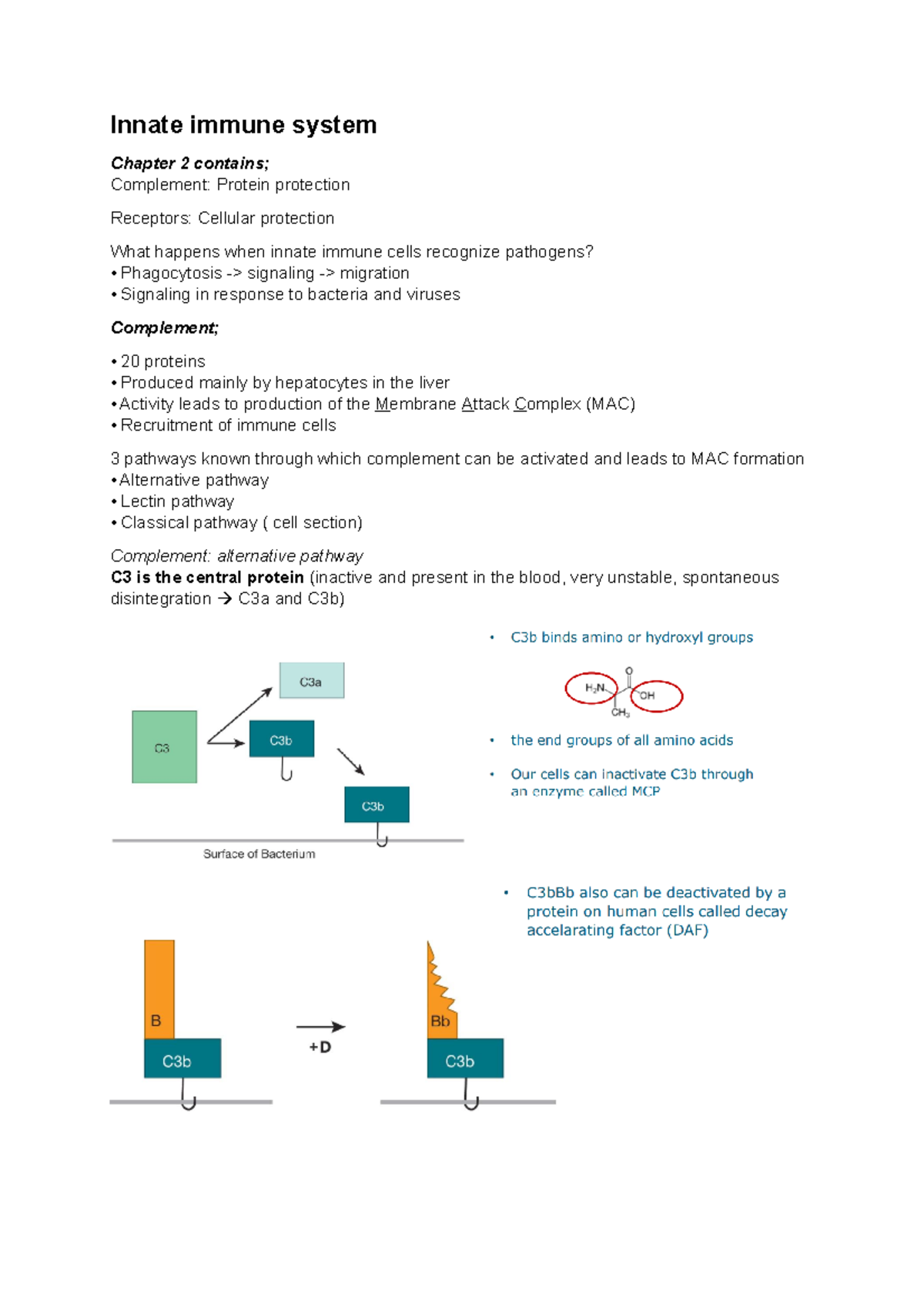3 Lecture Innate Immune System - Innate immune system Chapter 2 ...
