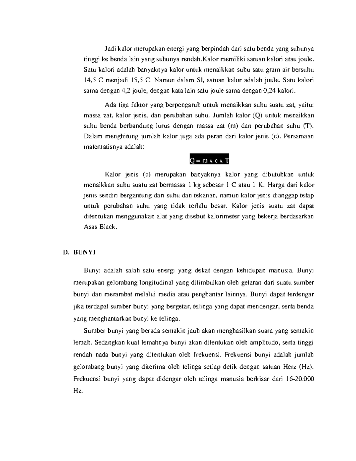 Summary 4 - Jadi kalor merupakan energi yang berpindah dari satu benda ...