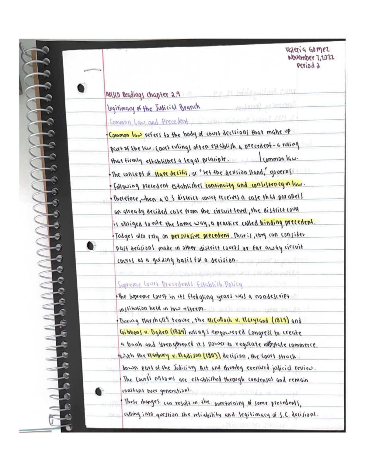 Amsco UNIT 2 - class work - POS2041 - Studocu