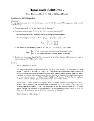 Hw06 sol - hw6 - Homework Solutions 6 Due: Thursday, March 9, 2023 at 12:00pm (Noon) Written ...