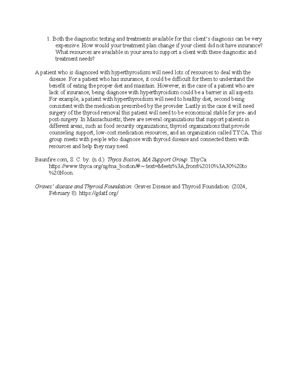 Week 3NR601 reflection - Both the diagnostic testing and treatments ...