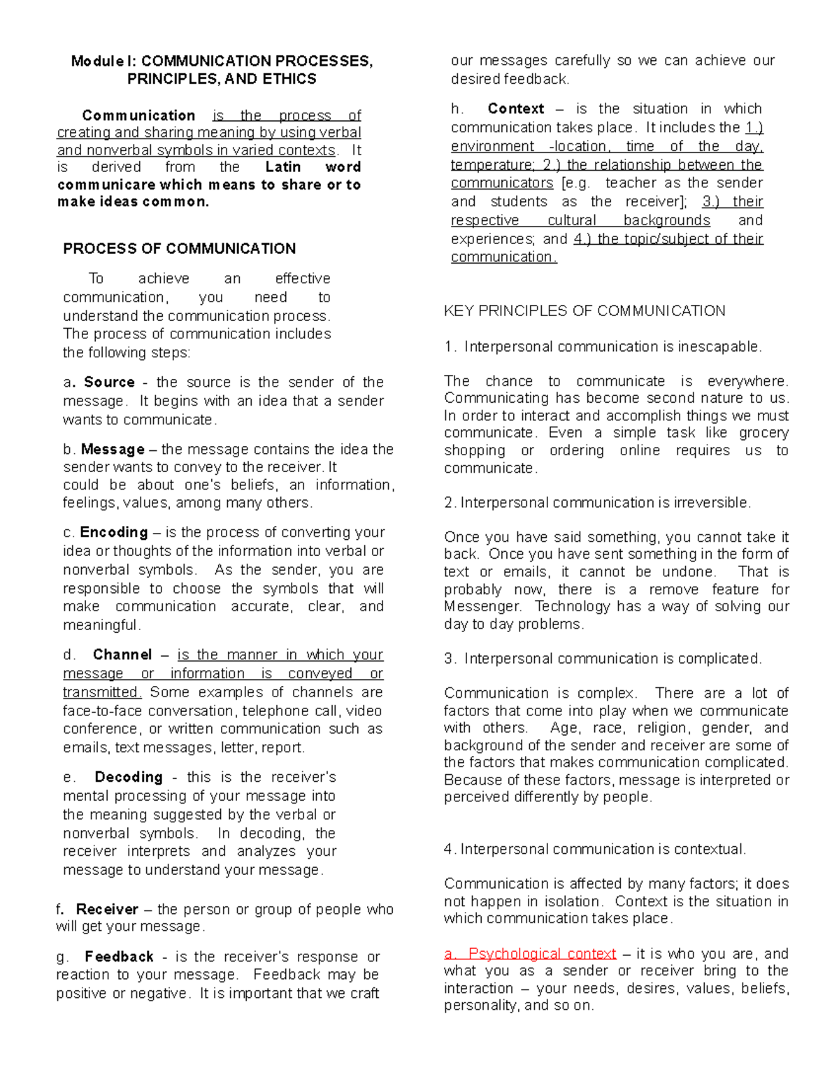 Purposive Module 1 to 6- PURPOSIVE COMMUNICATION LECTURE - Module I ...