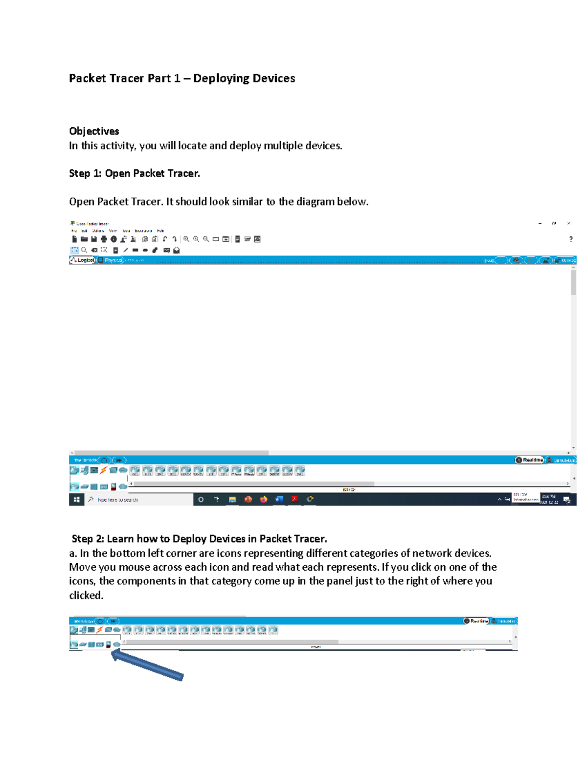 DCF255 Lecture 4 - Activity 4 - Introduction to Devices Cabling ...
