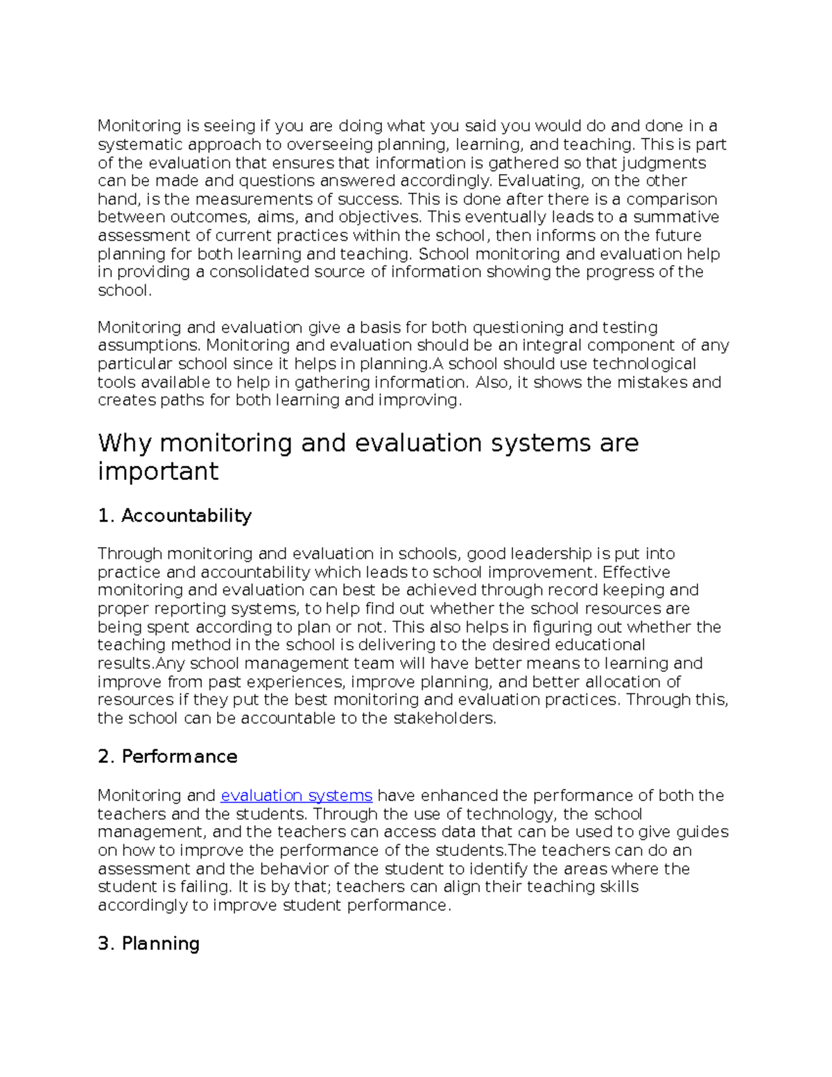 Monitoring - Monitiring - Monitoring is seeing if you are doing what ...