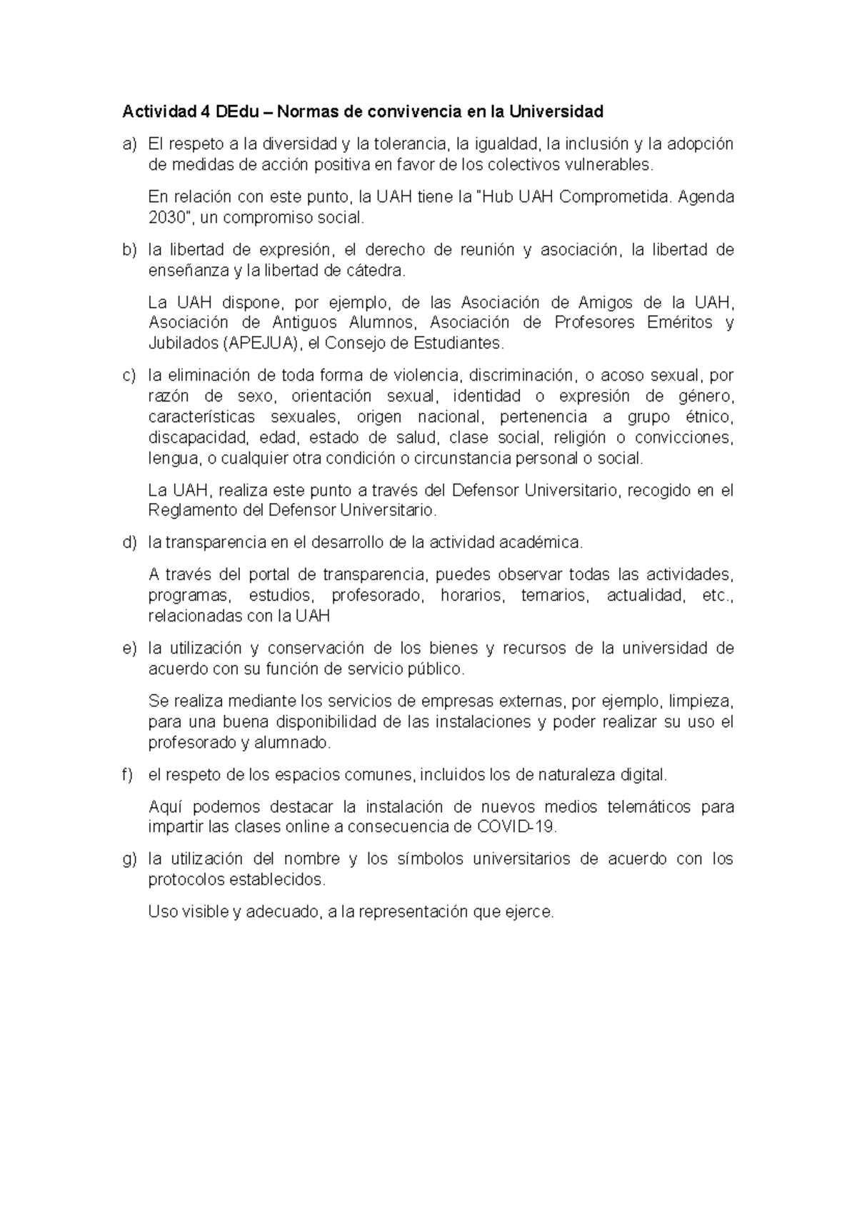 Actividad 4 DEdu - Actividad 4 DEdu – Normas de convivencia en la ...