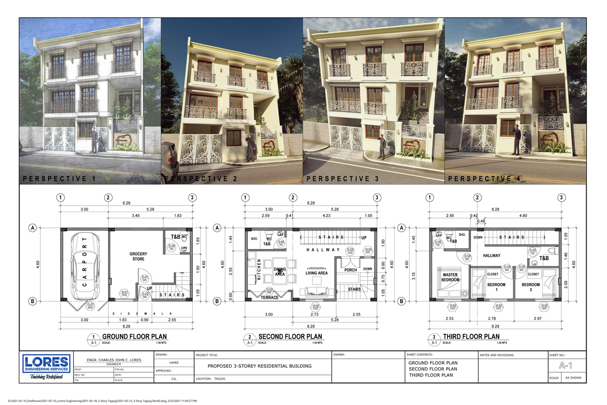 Design Plates: Conceptual sketches, detailed plans, elevations ...