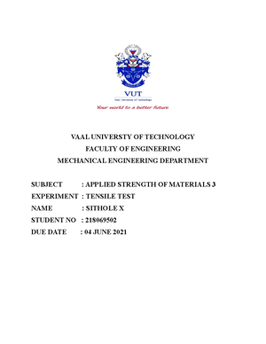 Worked Examples 1 - Mechanical engineering design 3 third year notes ...