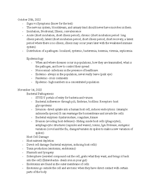 Microbiology notes Unit 1 - Sep 13th 60% of the earth’s biomass are ...
