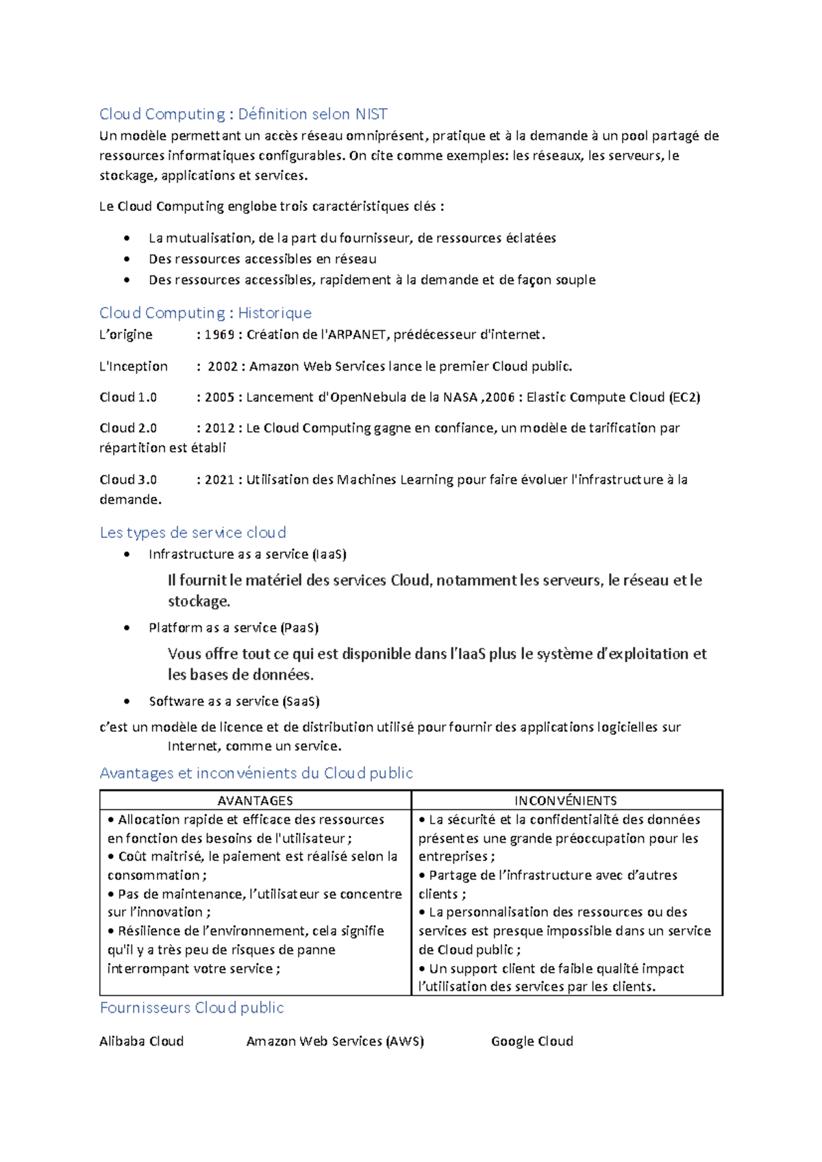 645035176 resume M209 v04 - Cloud Computing : Définition selon NIST Un ...