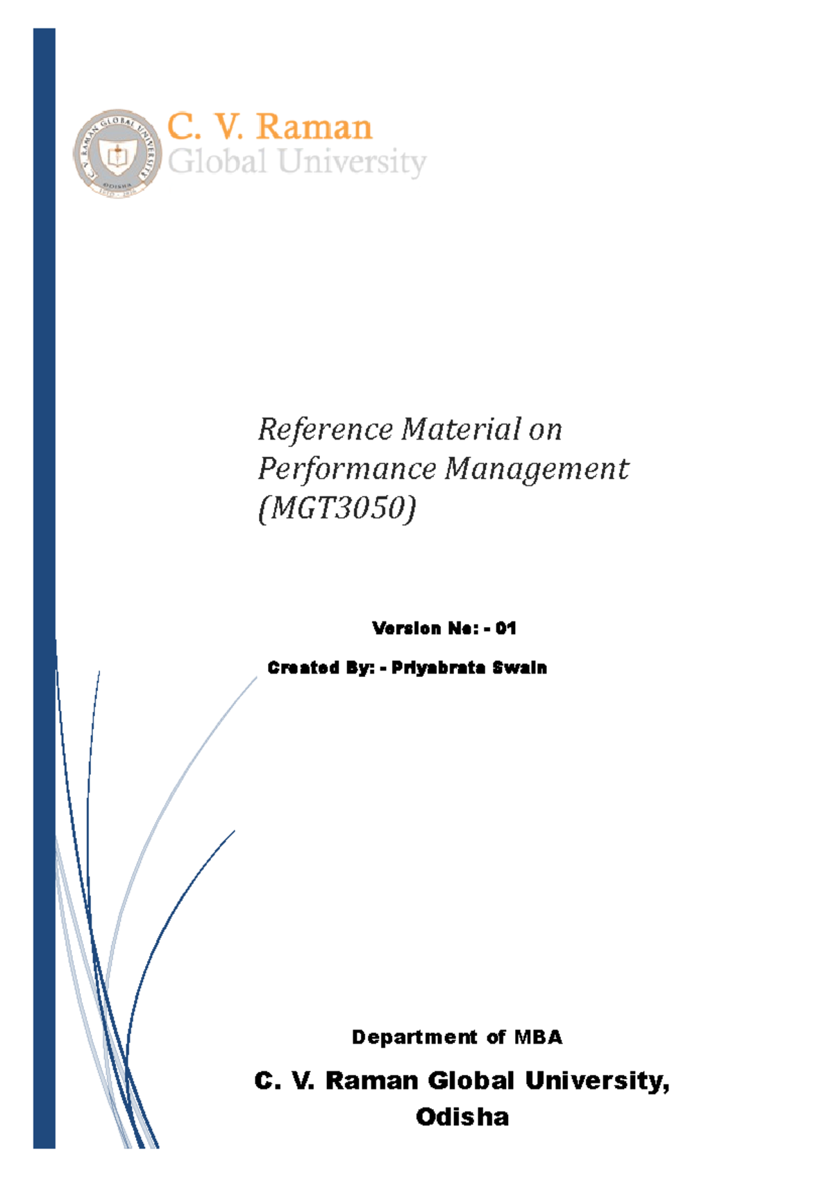 Performance Appraisal - Reference Material on Performance Management ...