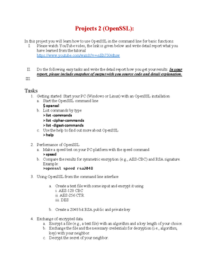 CSCI 360 Project 2 Report - CSCI 360 The video “Encrypt and decrypt with openssl” from NetSec is ...