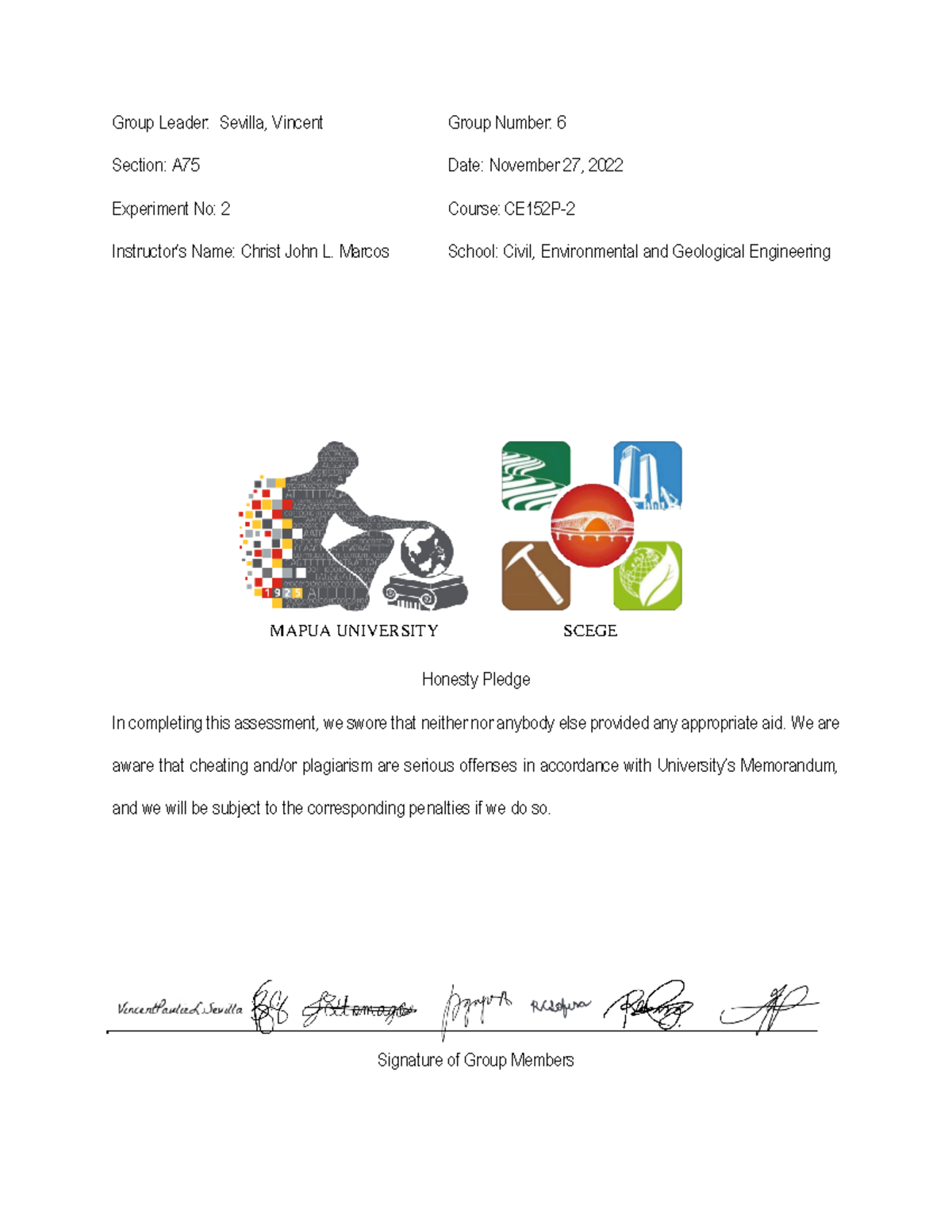 Lab-report-2 - Group Leader: Sevilla, Vincent Group Number: 6 Section ...