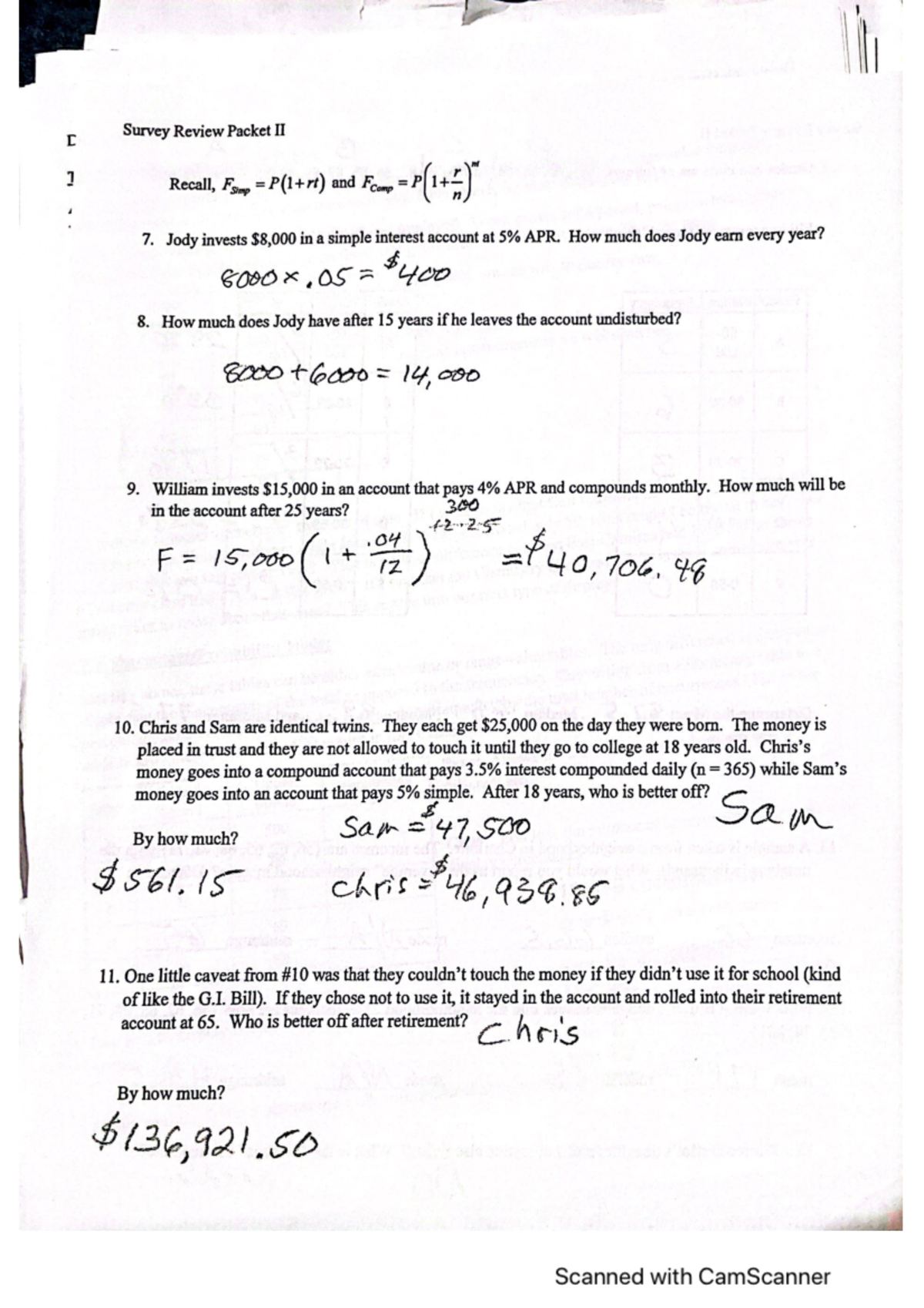 review packet 2 part 3 - MATH 1102 - Studocu