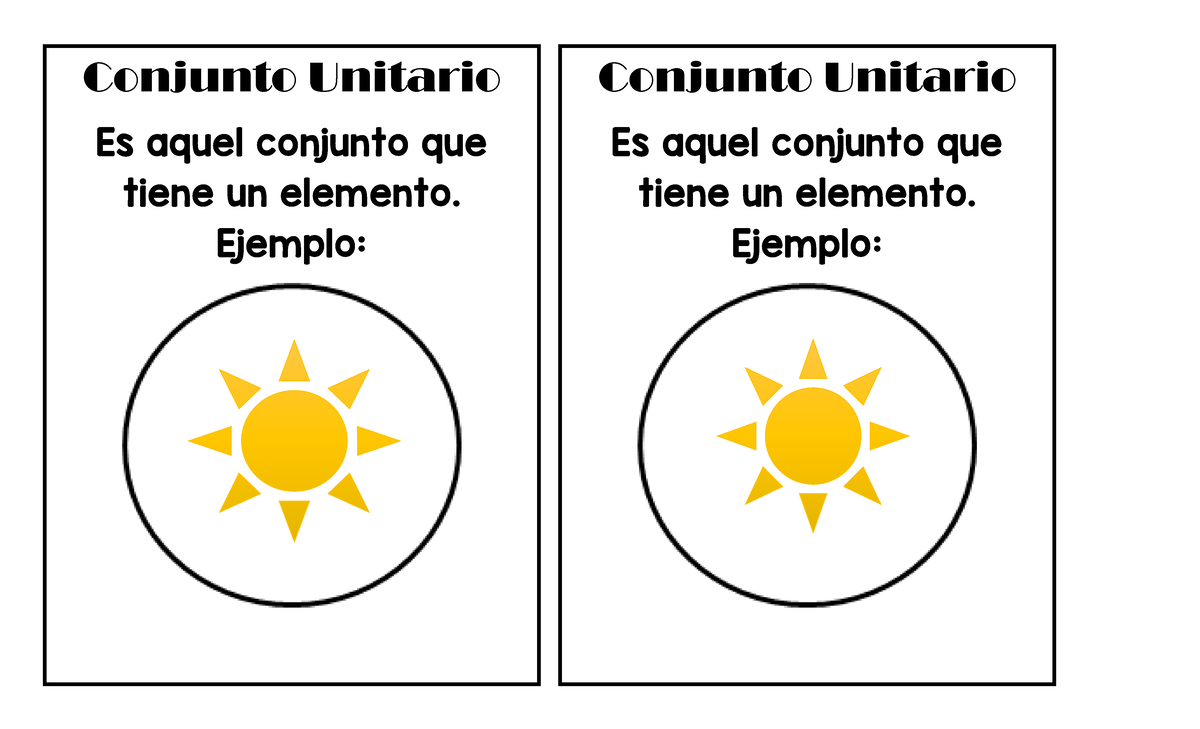 Conjuntos - Ejemplo: Conjunto Unitario Es aquel conjunto que tiene un ...
