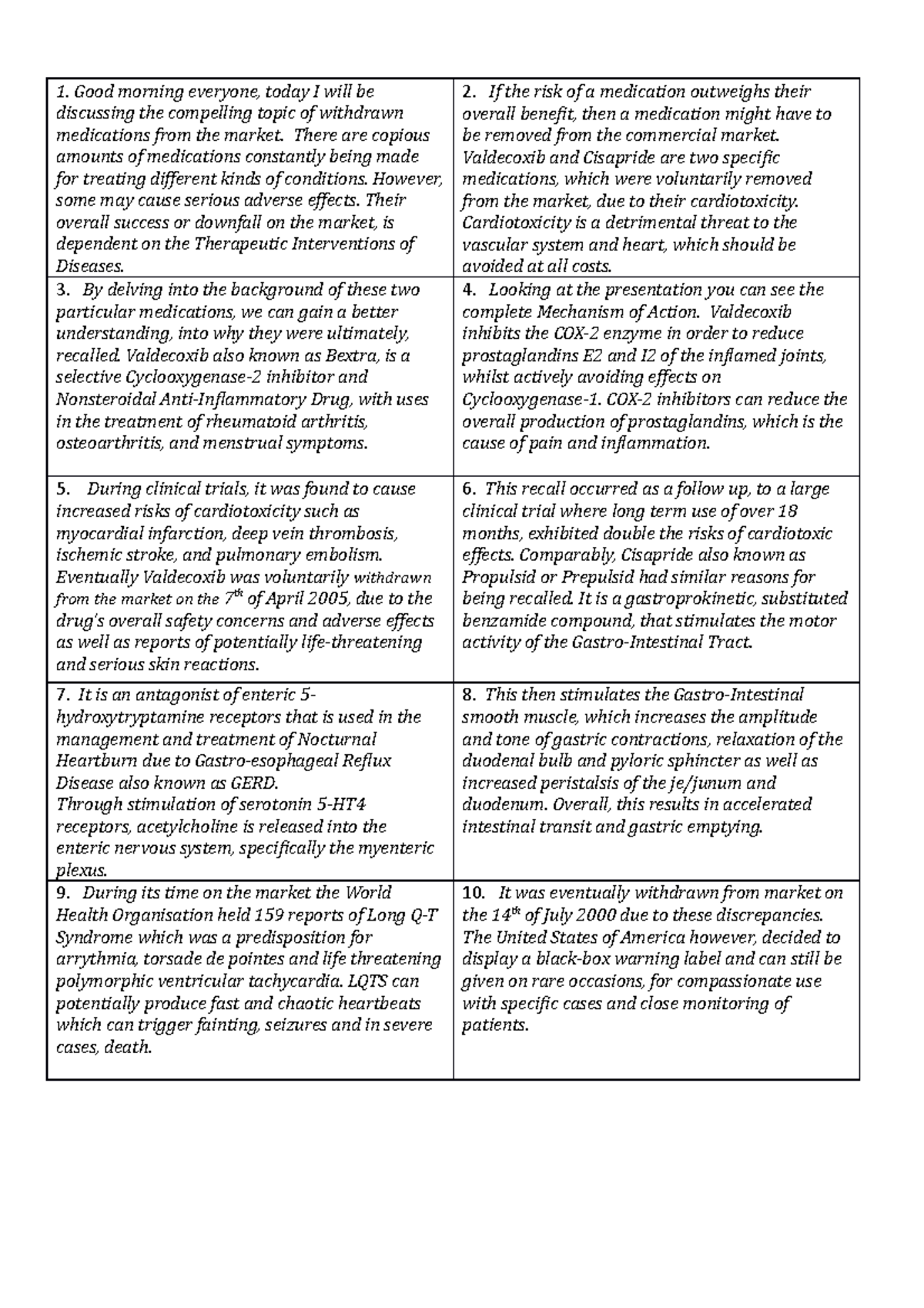 Palm cards - Good morning everyone, today I will be discussing the ...