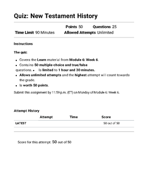 RLGN 104 Quiz Sharing the Gospel - Quiz: Sharing the Gospel Points 50 ...