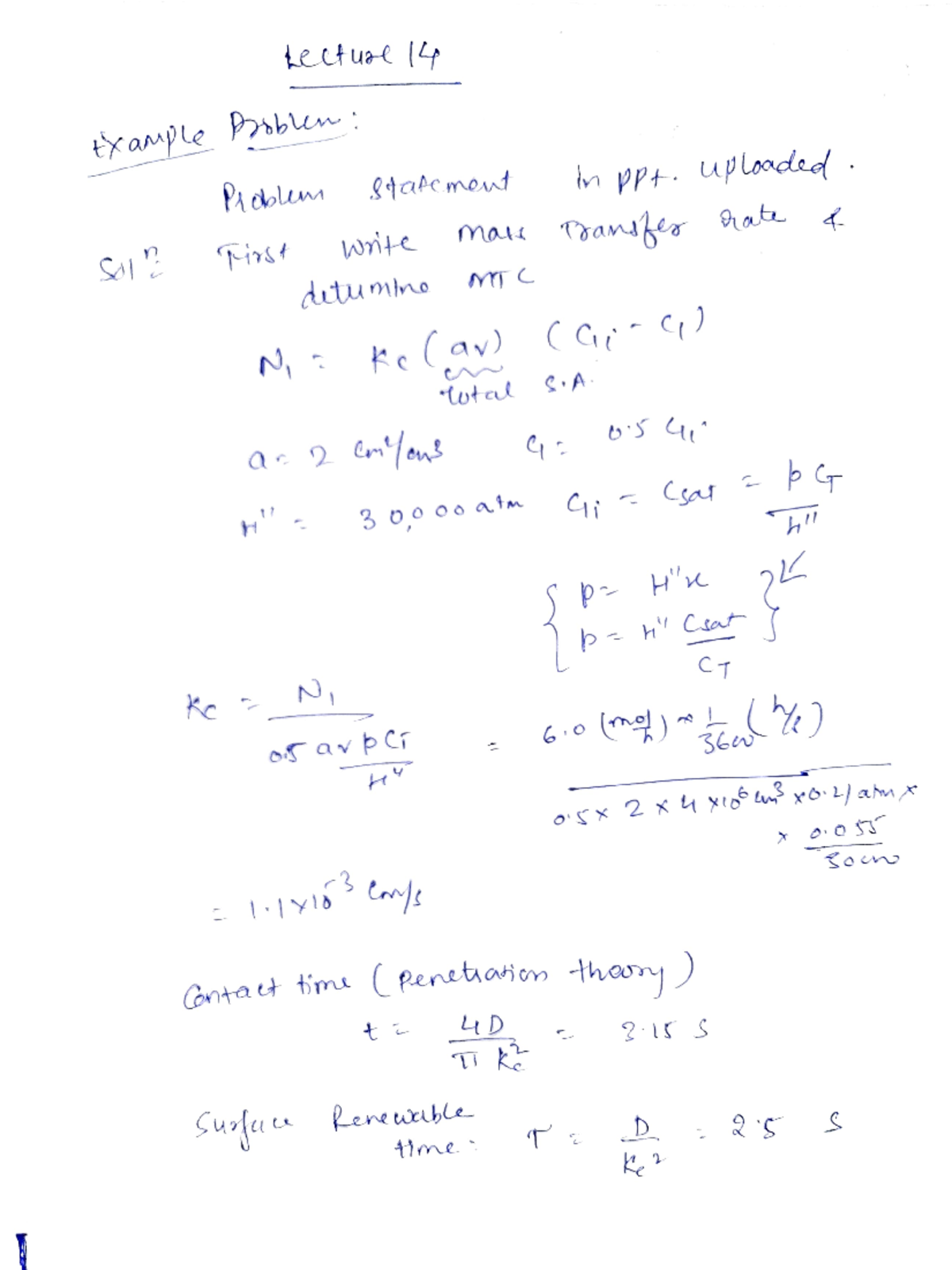 Lecture 14 - S Poblem Statumnt olbubblL in dibselving int ####### ooo ...