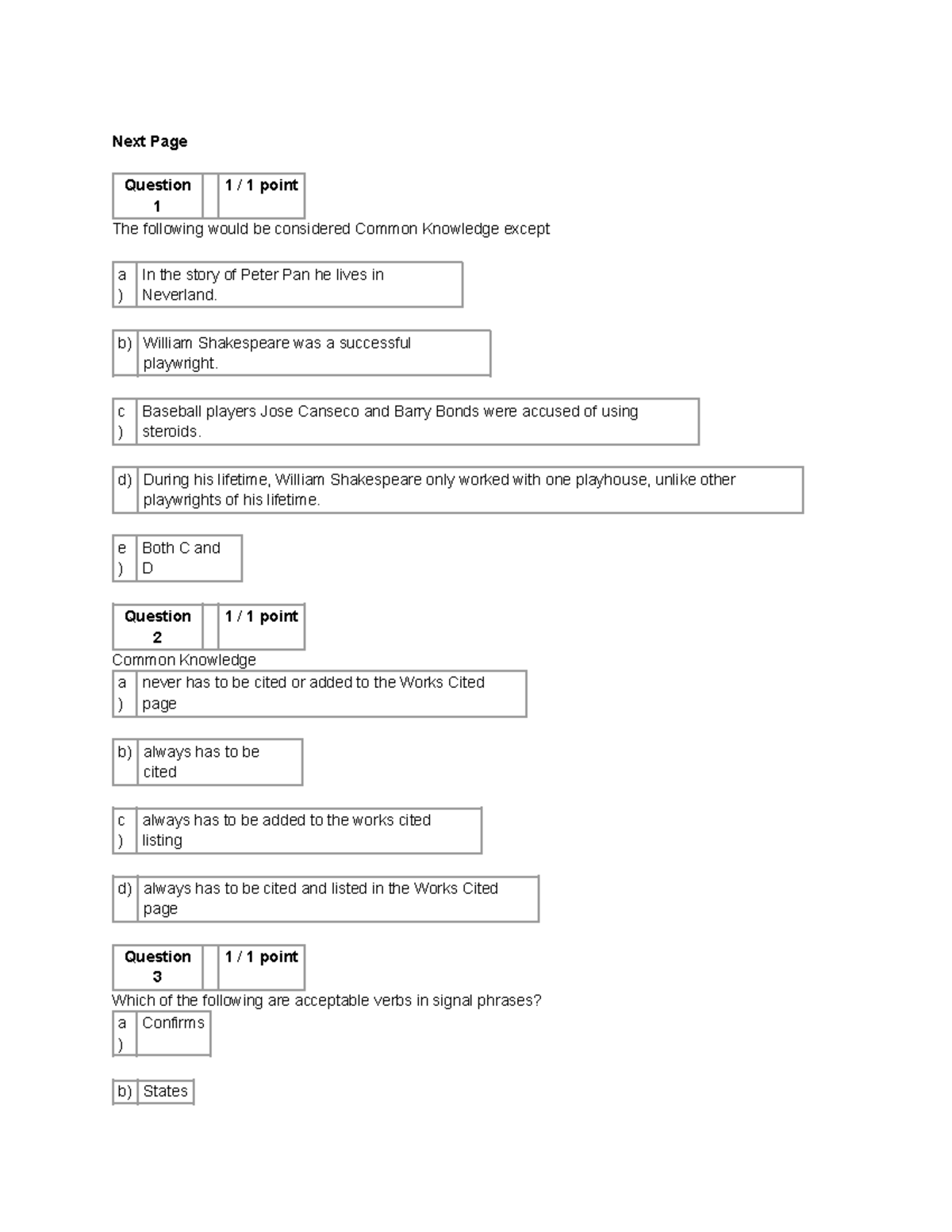 English Midterm Part 1 professor Rodriguez-Florido - Next Page Question ...