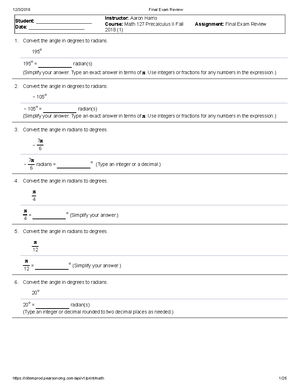 DMQ 3 math 127 answers - MATH 127 - Studocu