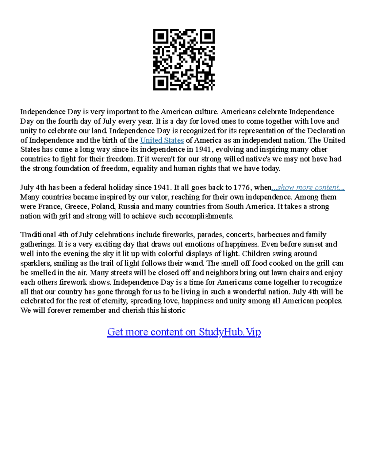 Essays On Independence Day - Independence Day is very important to the ...