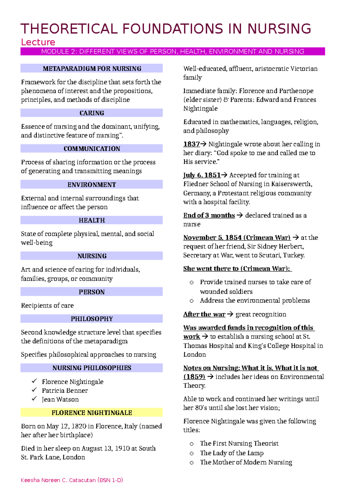 Module 2 - tfn - mod 4 - Lecture MODULE 2: DIFFERENT VIEWS OF PERSON ...